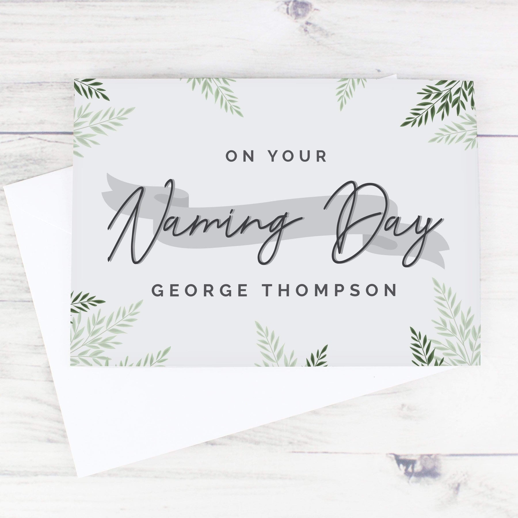 Personalised Naming Day Card Delivered | The Personal Shop