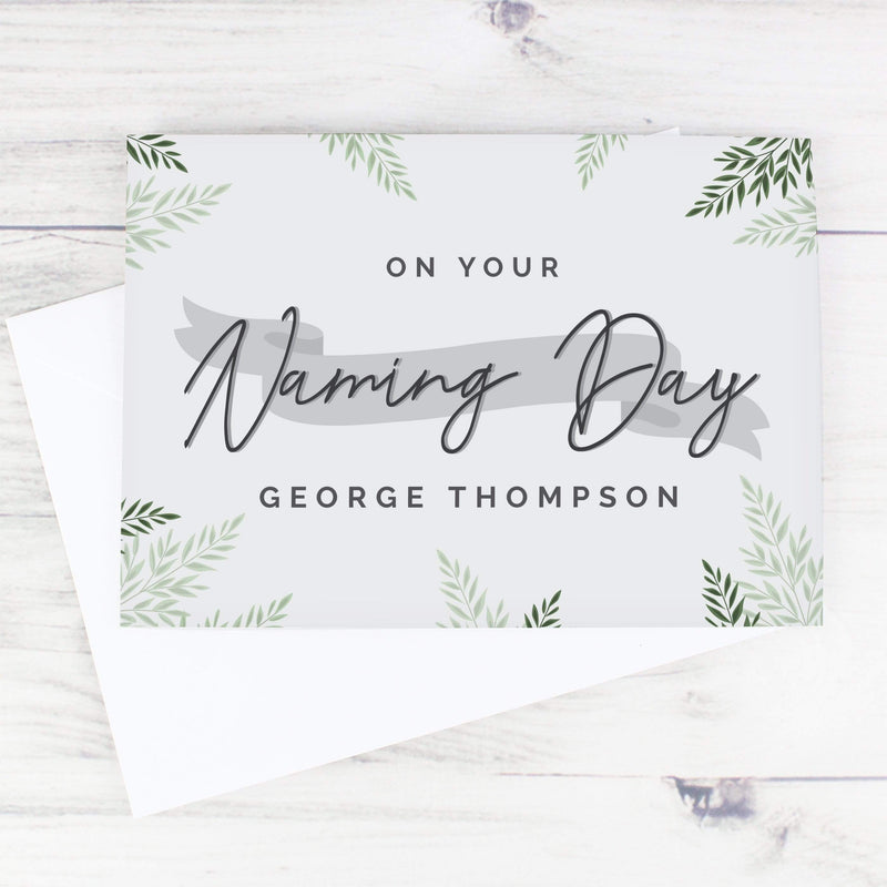 Personalised Naming Day Card Delivered | The Personal Shop